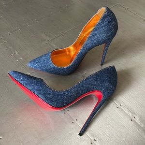 Christian Louboutin | Shoes | Christian Louboutin So Kate Denim Saba ...